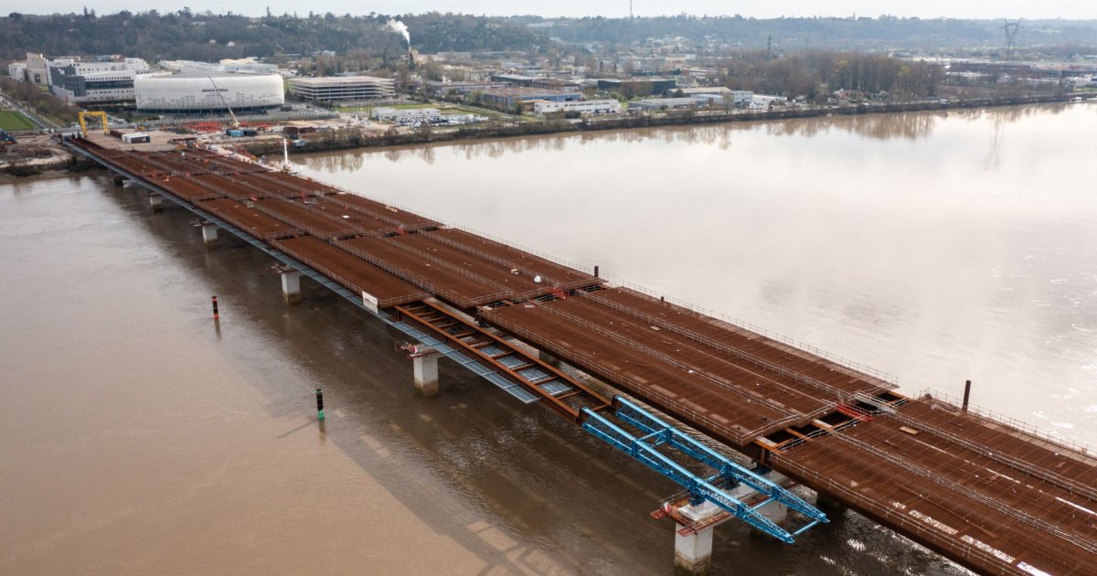 Pont Simone Veil : raccordement des voies rive droite | Bordeaux Métropole